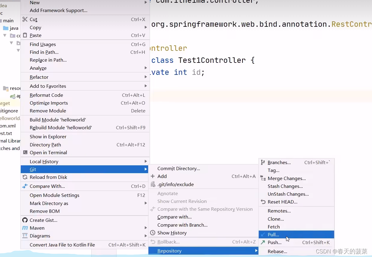 【git】【IDEA】在idea中使用git_idea配置git并获取远程仓库-CSDN博客