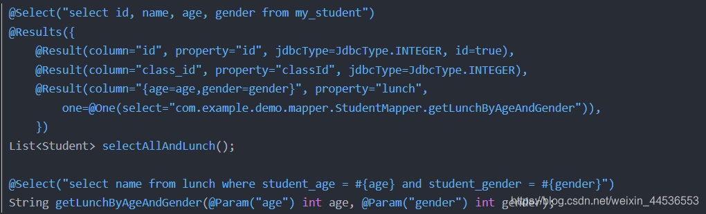 @Results用法总结_mybatis results 重用-CSDN博客