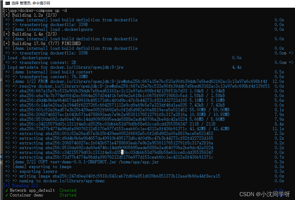 实战：win10安装docker并用docker-compose构建运行容器_windows docker compose-CSDN博客