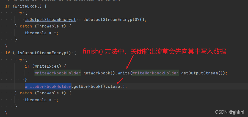使用EasyExcel导出Excel抛异常 Can not close IO-CSDN博客