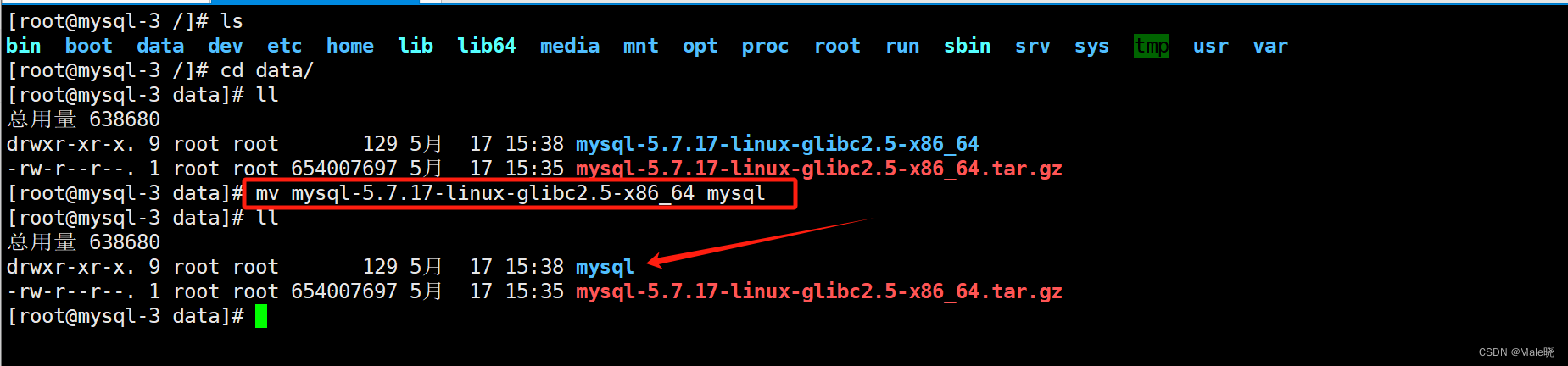 Linux系统Redhat7.4版本安装mysql-5.7.17详细步骤_redhat 安装mysql5.7-CSDN博客