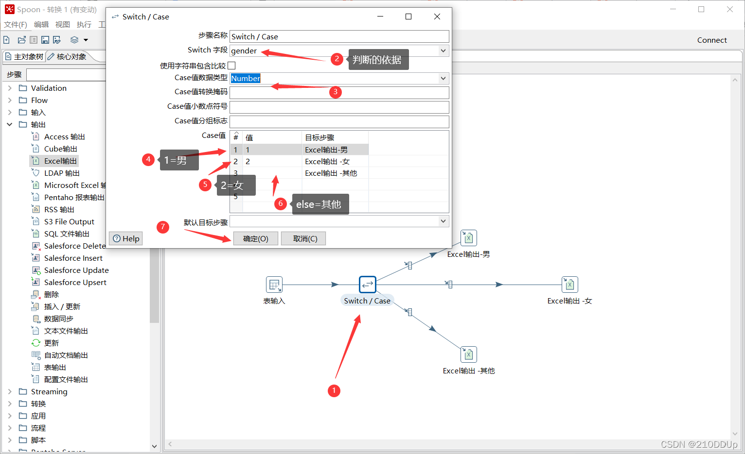 Kettle的使用（七）：Switch/case组件，MySQL(一表) =＞ Excel(多表)_kettle中switch case转换怎么用-CSDN博客