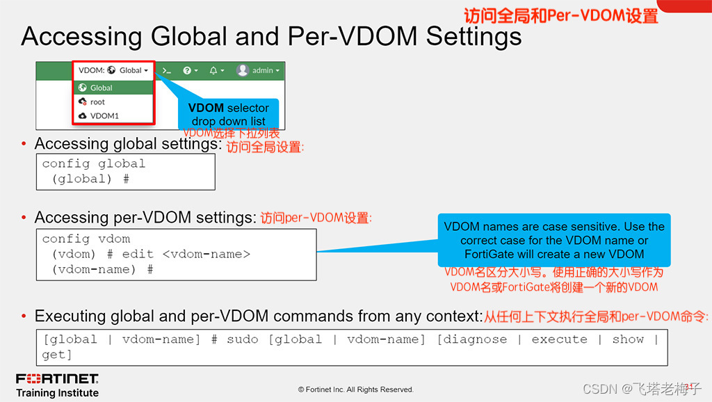 教程篇(7.2) 13. 虚拟域 VDOM & FortiGate基础设施 Fortinet网络安全专家 NSE4_飞塔vdom-CSDN博客