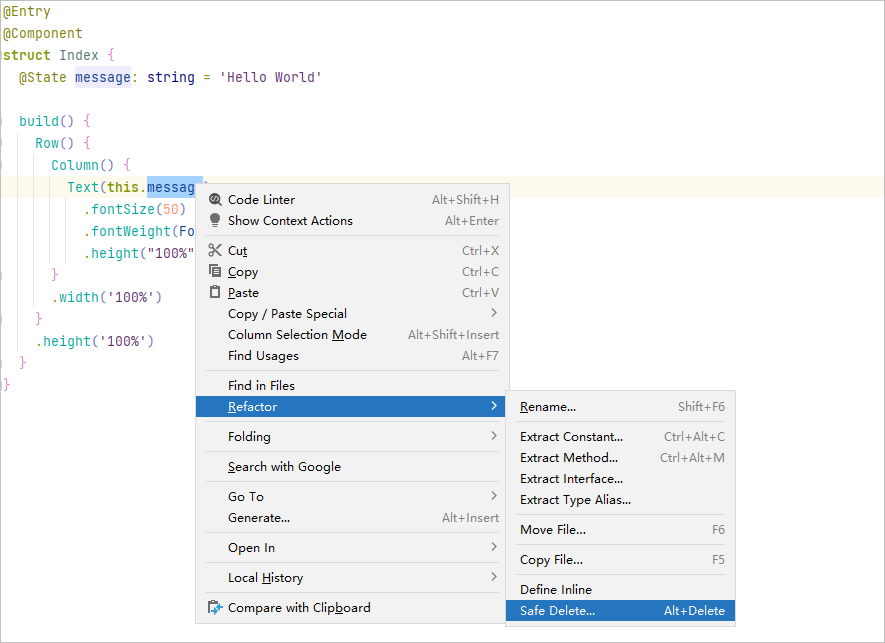 HarmonyOS开发实战指南：ArkTS/TS代码重构_arkts方法重构-CSDN博客