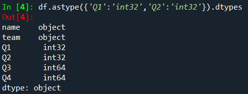 [Pandas] 类型转换astype()_pandas astype-CSDN博客