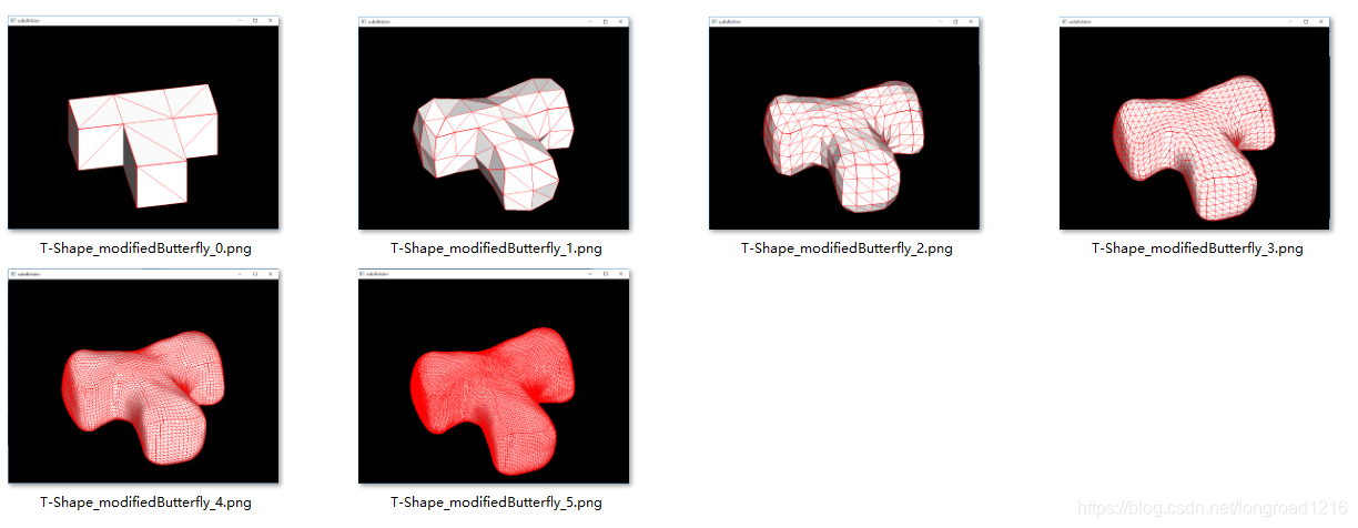 Loop subdivision（循环细分） && modify butterfly subdivision（改进的蝴蝶细分）算法实现_一步徐 ...
