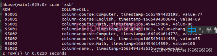 实验03熟悉常用的HBase操作_实验三 熟悉常用的hbase操作-CSDN博客