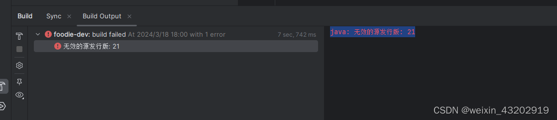 IDEA无效的目标发行版: 21和找不到或无法加载主类 com.imooc.Application-CSDN博客