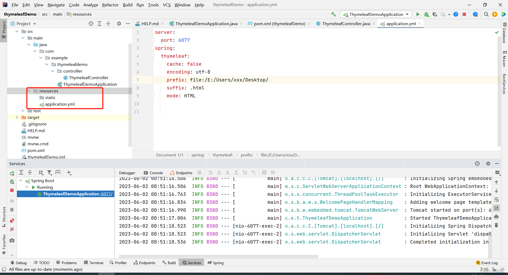 Themleaf模板文件位置配置的几种方式_thymeleaf配置-CSDN博客