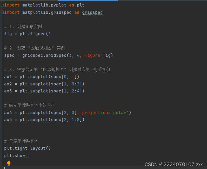 Matplotlibgridspec创建多区域可视化 Csdn博客