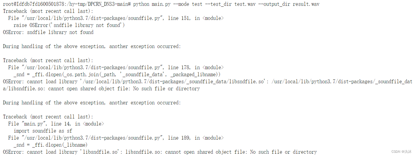 Cannot Load Library ‘libsndfileso‘ Libsndfileso Cannot Open Shared Object File No Such File