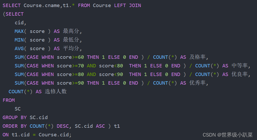 MySQL---45道练习题解答_mysql 45道题-CSDN博客
