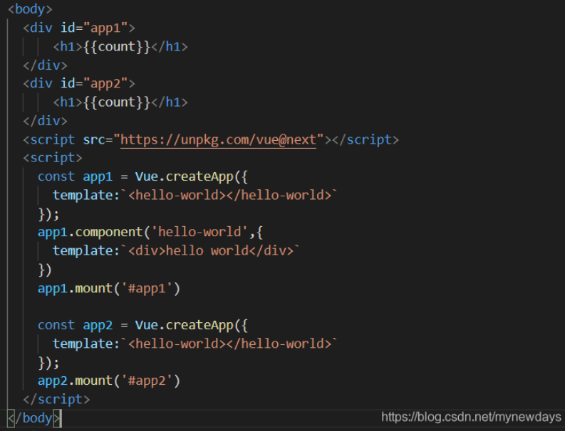 浅谈Vue2和Vue3在创建Vue实例上的区别_vue3 import vue-CSDN博客