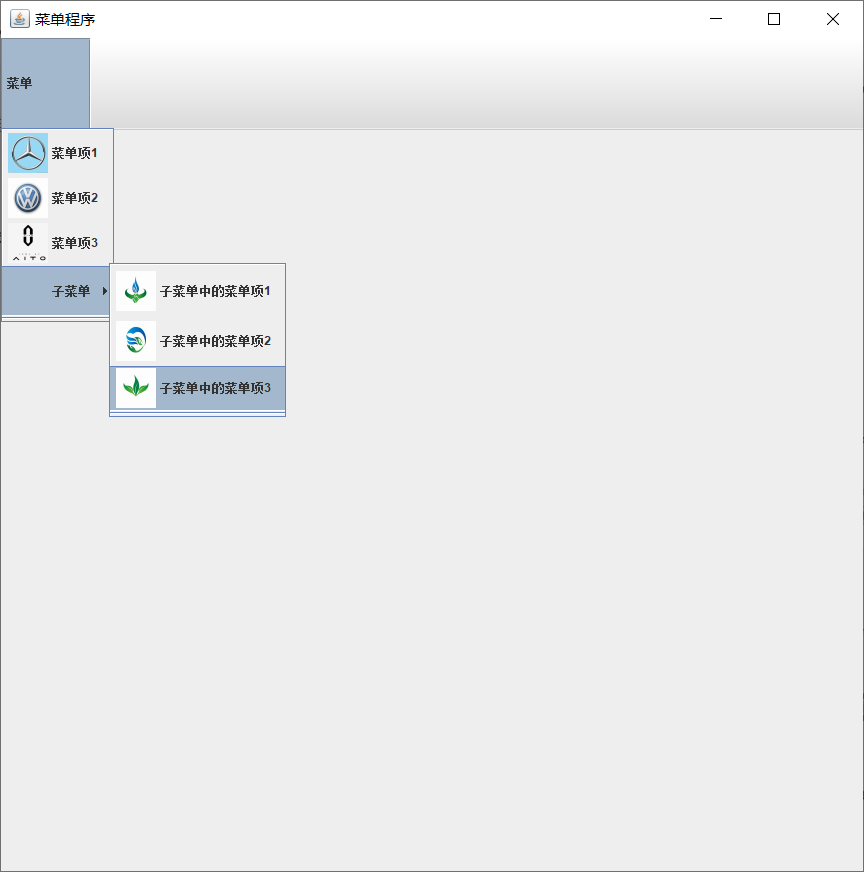 javase学习01-GUI设计中的菜单条，菜单及菜单项(简单的实现)_java菜单-CSDN博客