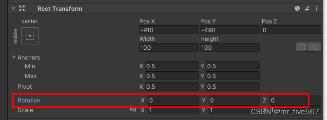 Unity 修改游戏对象的旋转角度Rotation的方法_unity rotation-CSDN博客