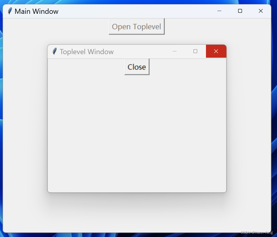 Python tkinter 初探Toplevel控件搭建父子窗口_python 子窗口 在父窗口之上-CSDN博客