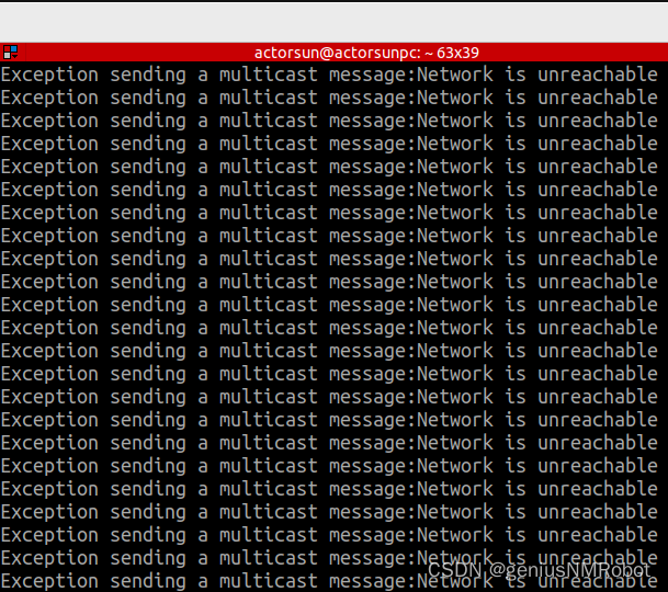 Exception sending a multicast message:Network is unreachable故障-CSDN博客