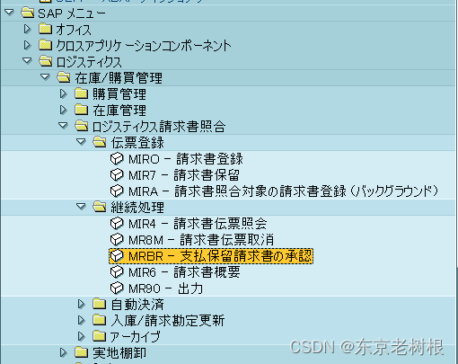 SAP MM学习笔记36 - 释放支付保留的发票_sap mrbr-CSDN博客