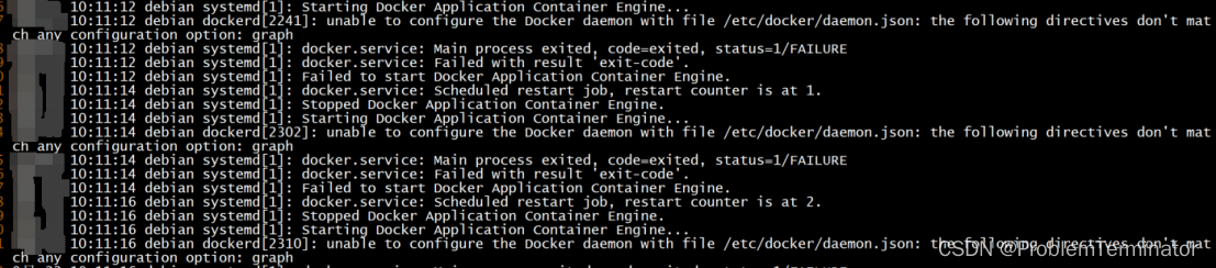 给/etc/docker/daemon.json中配置graph后docker启动失败的问题记录_docker daemon.json graph-CSDN博客