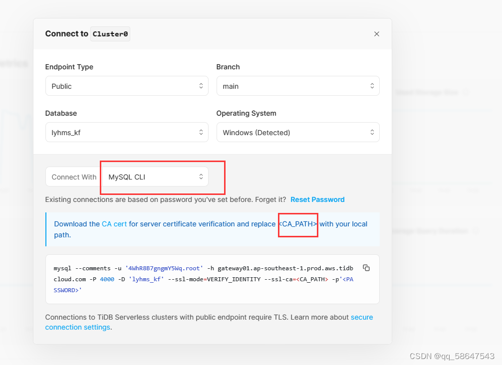 tidb 连接数据库管理 报错the trustAnchors parameter must be non-empty_mysql the trustanchors parameter ...