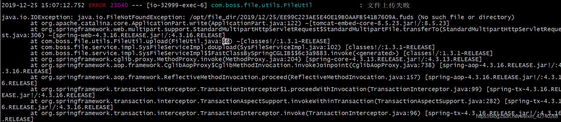 解决使用Spring Boot、Multipartfile实现上传报错FileNotFoundException_multipartfile.getinputstream ...