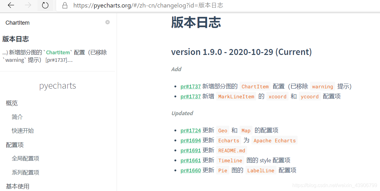 解决 pyecharts 所有图表类型将在 v1.9.0 版本开始强制使用 ChartItem 进行数据项配置-CSDN博客