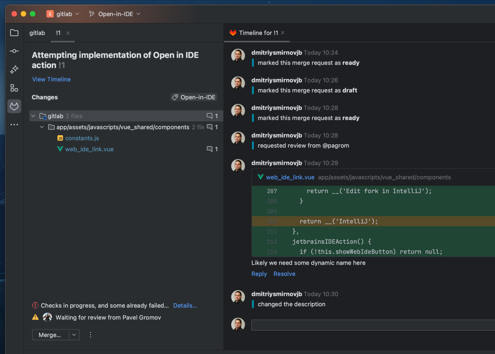 分享！JetBrains IDE中的GitLab支持_jetbrains gitlab 插件-CSDN博客