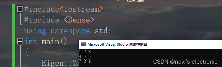 C++Eigen库示例：3x3矩阵初始化和输出-CSDN博客