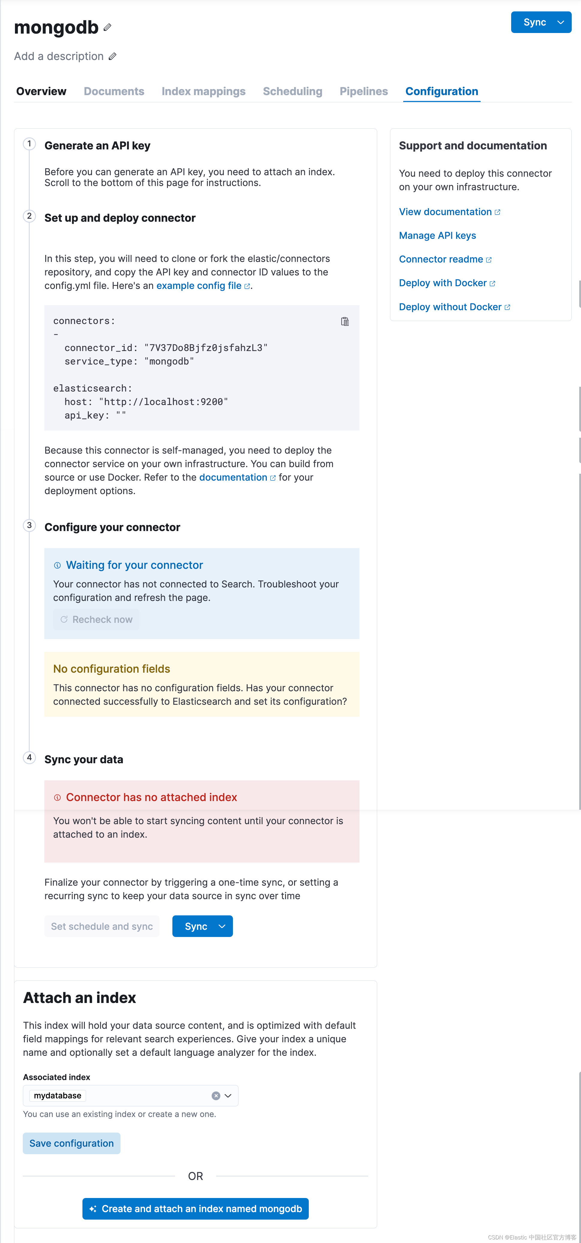 Elasticsearch：使用 MongoDB connector 同步数据到 Elasticsearch_mongodb connector for elasticsearch-CSDN博客