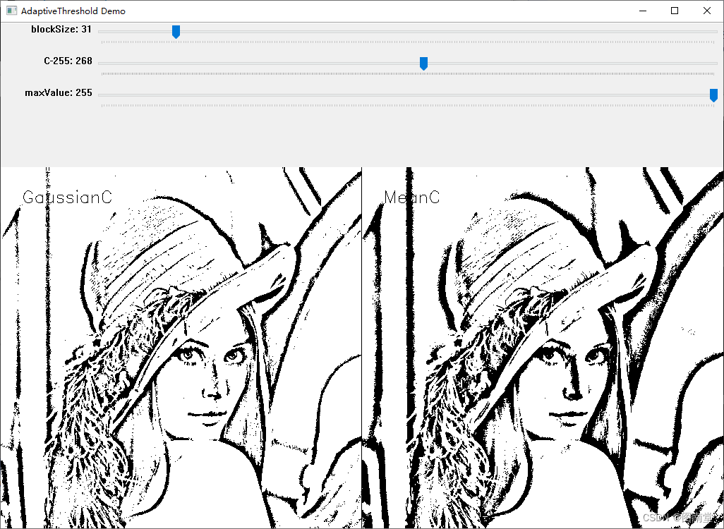 OpenCvSharp函数：Threshold二值化、AdaptiveThreshold自适应二值化_opencvsharp 二值化-CSDN博客