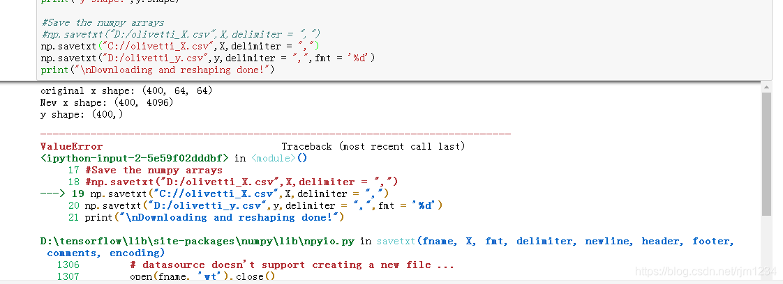 TensorFlow 中savetxt()函数Valueerror_valueerror: urls are not writeable-CSDN博客
