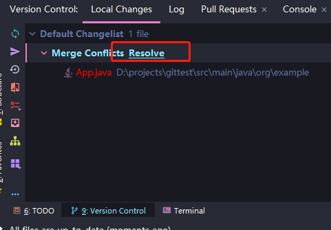 极简idea下git操作（一）- 代码提交，版本冲突_get from version control-CSDN博客