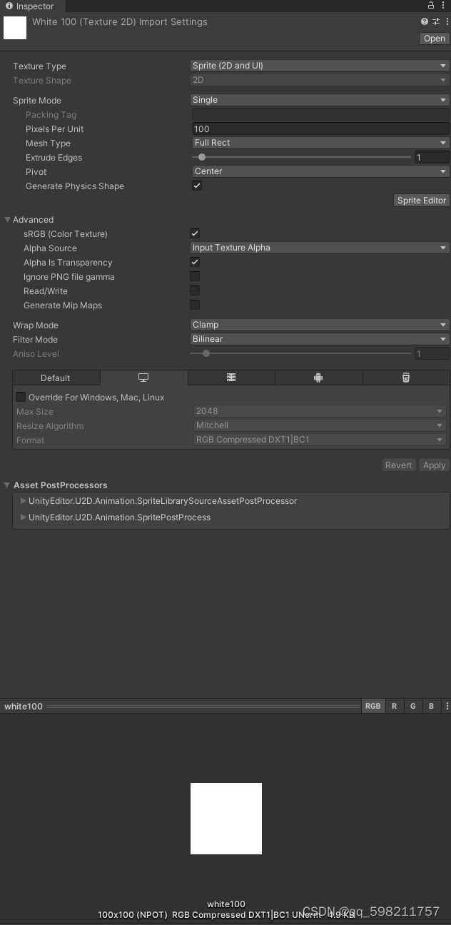 Unity Pixels Per Unit 与 Sprite Renderer Scale的逻辑关系，为什么平铺的Sprite Renderer会变形？-CSDN博客