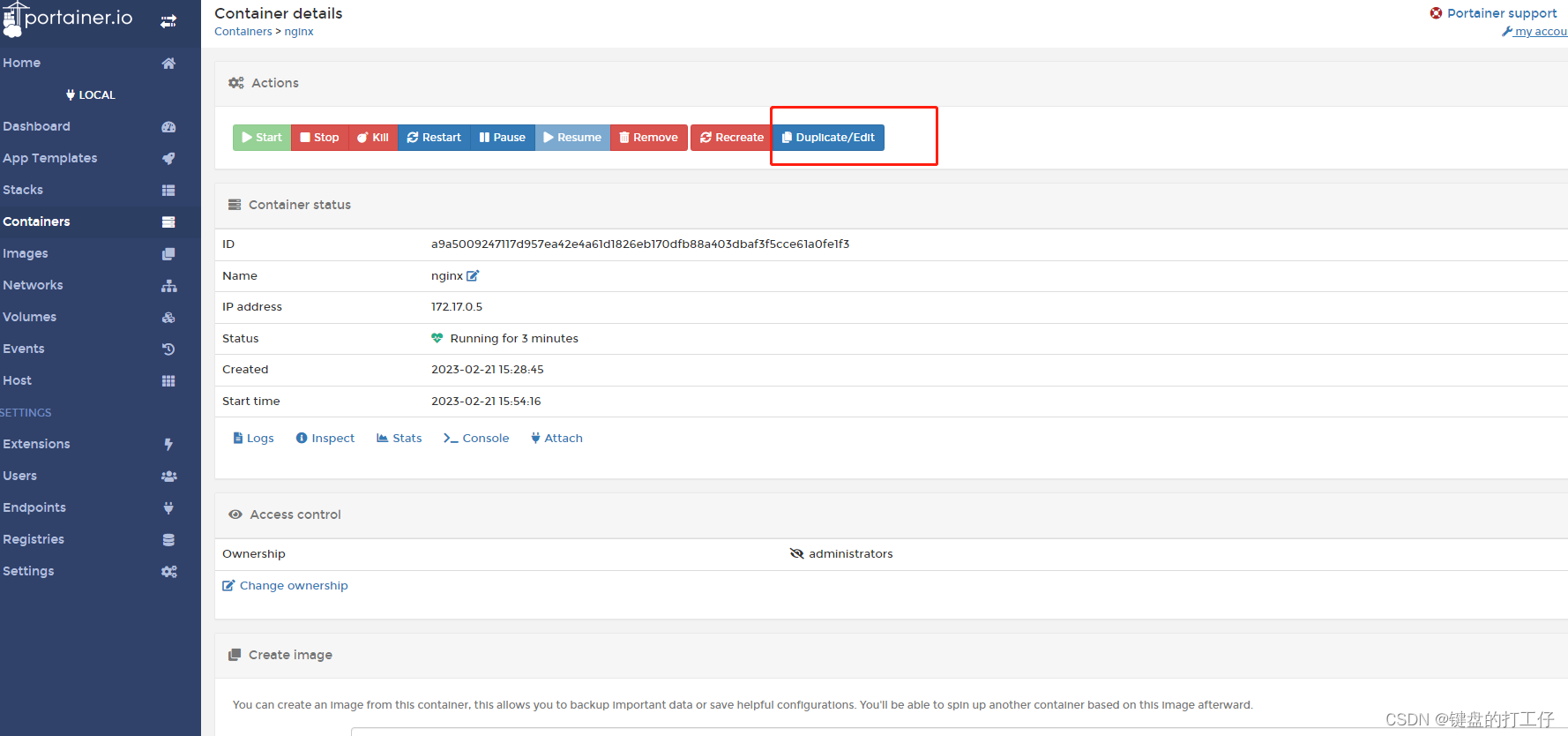 Docker使用portainer部署的nginx，配置访问静态资源_portainer nginx-CSDN博客