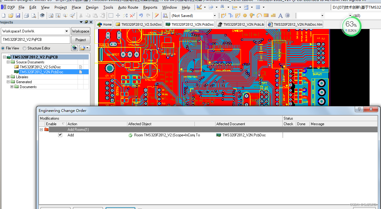 基于tms320f2812芯片设计电机控制器dsp开发板评估板硬件(原理图pcb封装)工程文件,ad09设计的项目工程文件tms320f2812伺服电机控制器原理图pcb Csdn博客