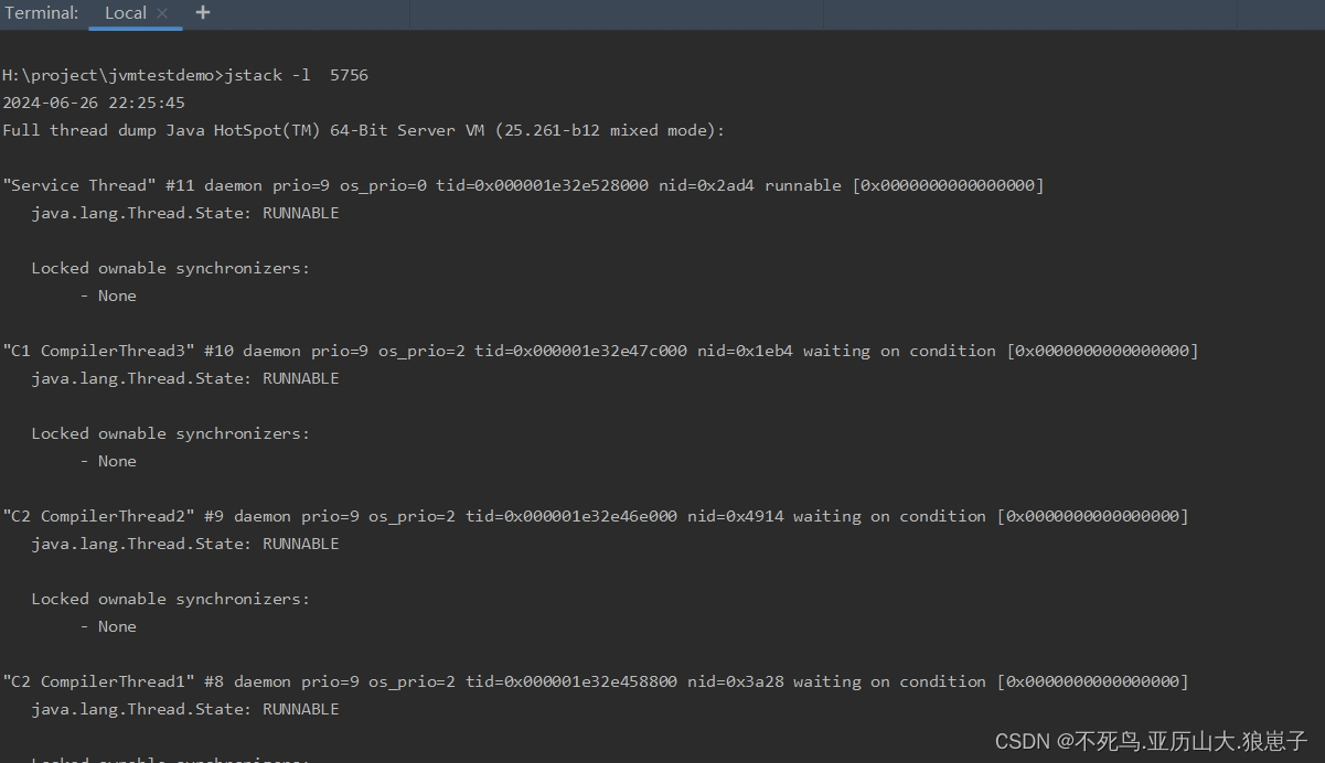 JVM（11）：虚拟机性能分析和故障解决工具之jstack工具_jstack分析工具-CSDN博客