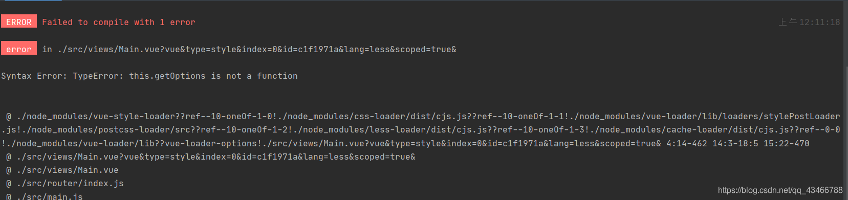 Vue项目中使用lang=“less“报错_vue lang="less-CSDN博客
