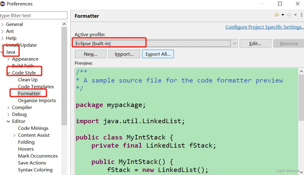 Eclipse 保存代码时不格式化代码（formatter） Eclipse取消保存自动格式化 Csdn博客