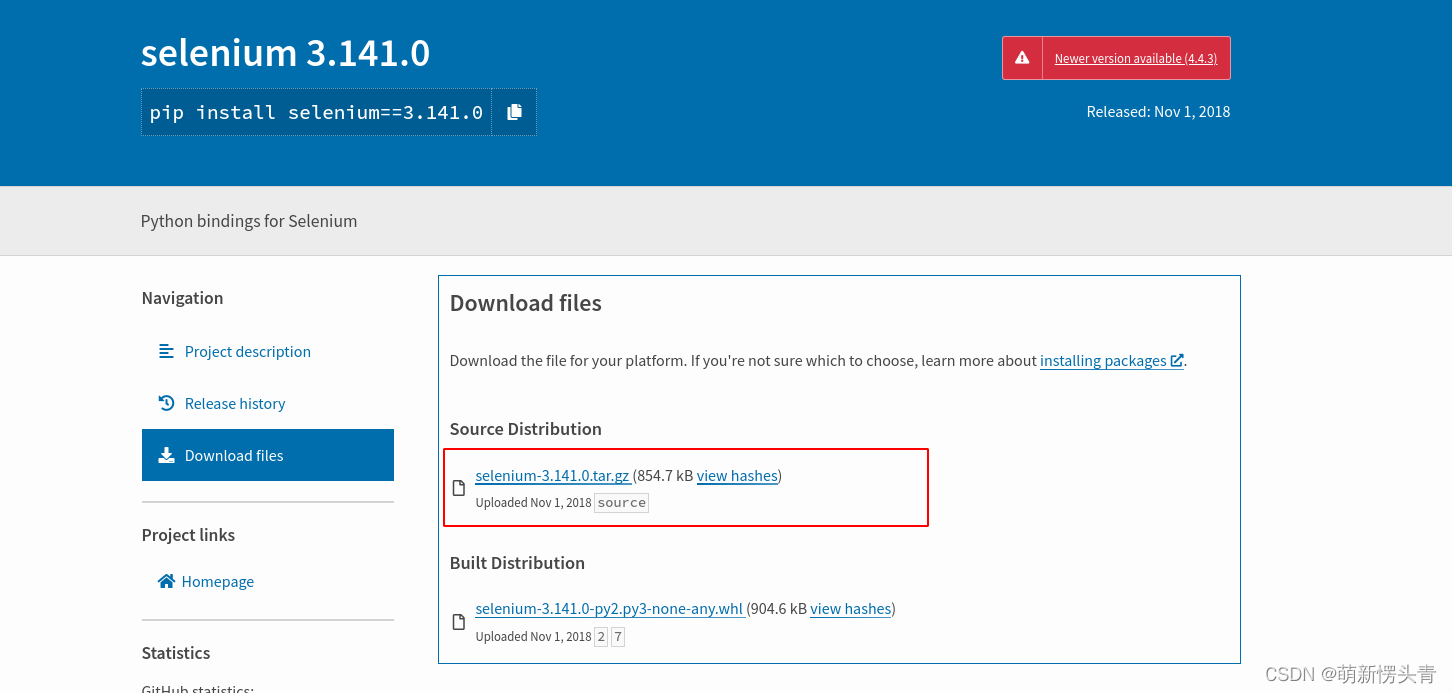 离线安装selenium 4.4_selenium ide下载 4.4.0-CSDN博客