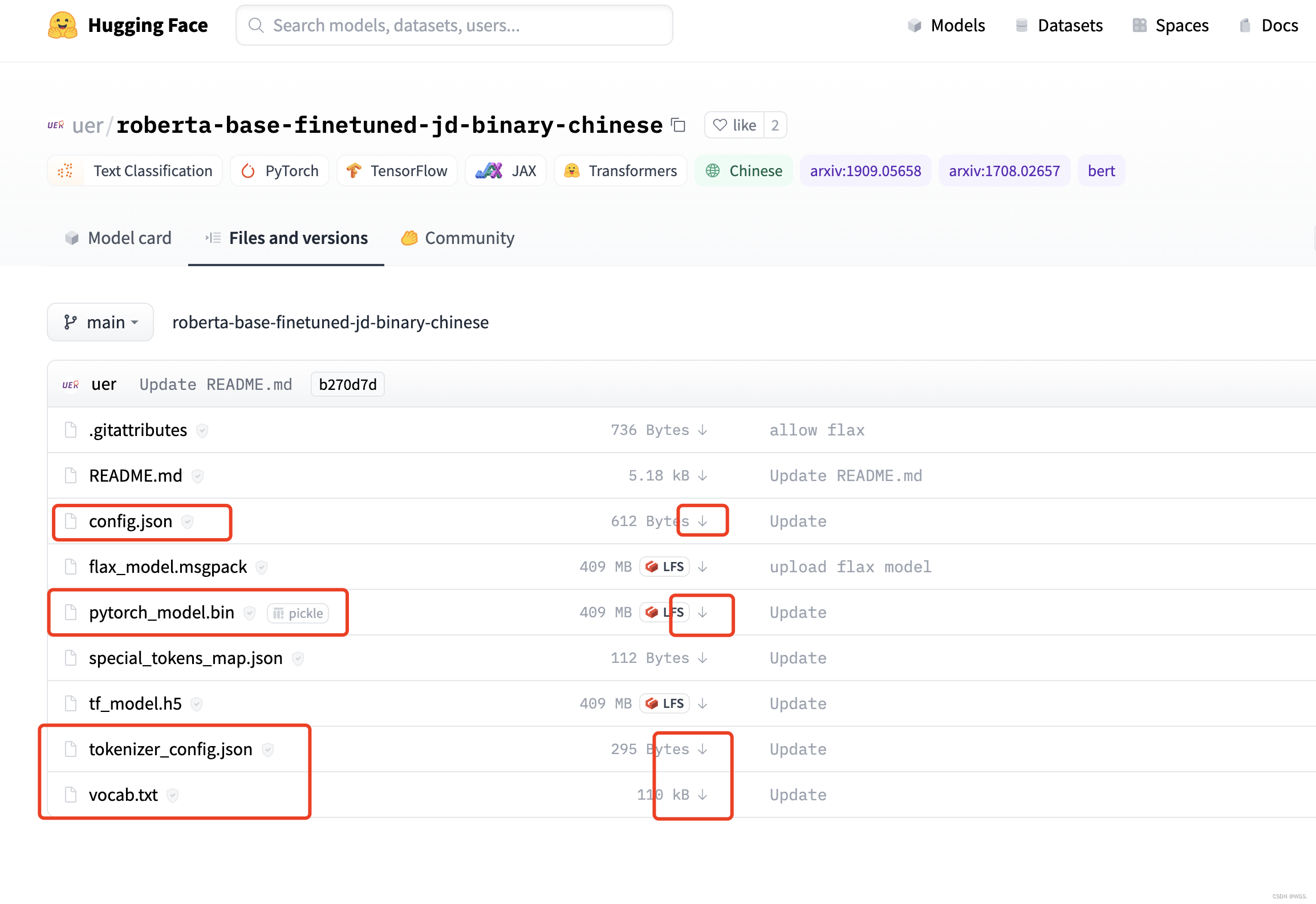 下载Hugging Face预训练模型_hugeface模型站-CSDN博客