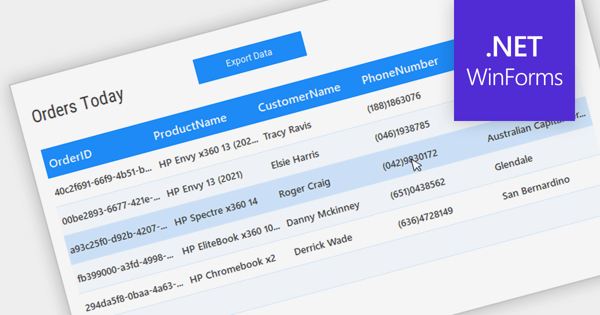 使用数据绑定网格显示实时见解-TeeGrid for .NET-CSDN博客