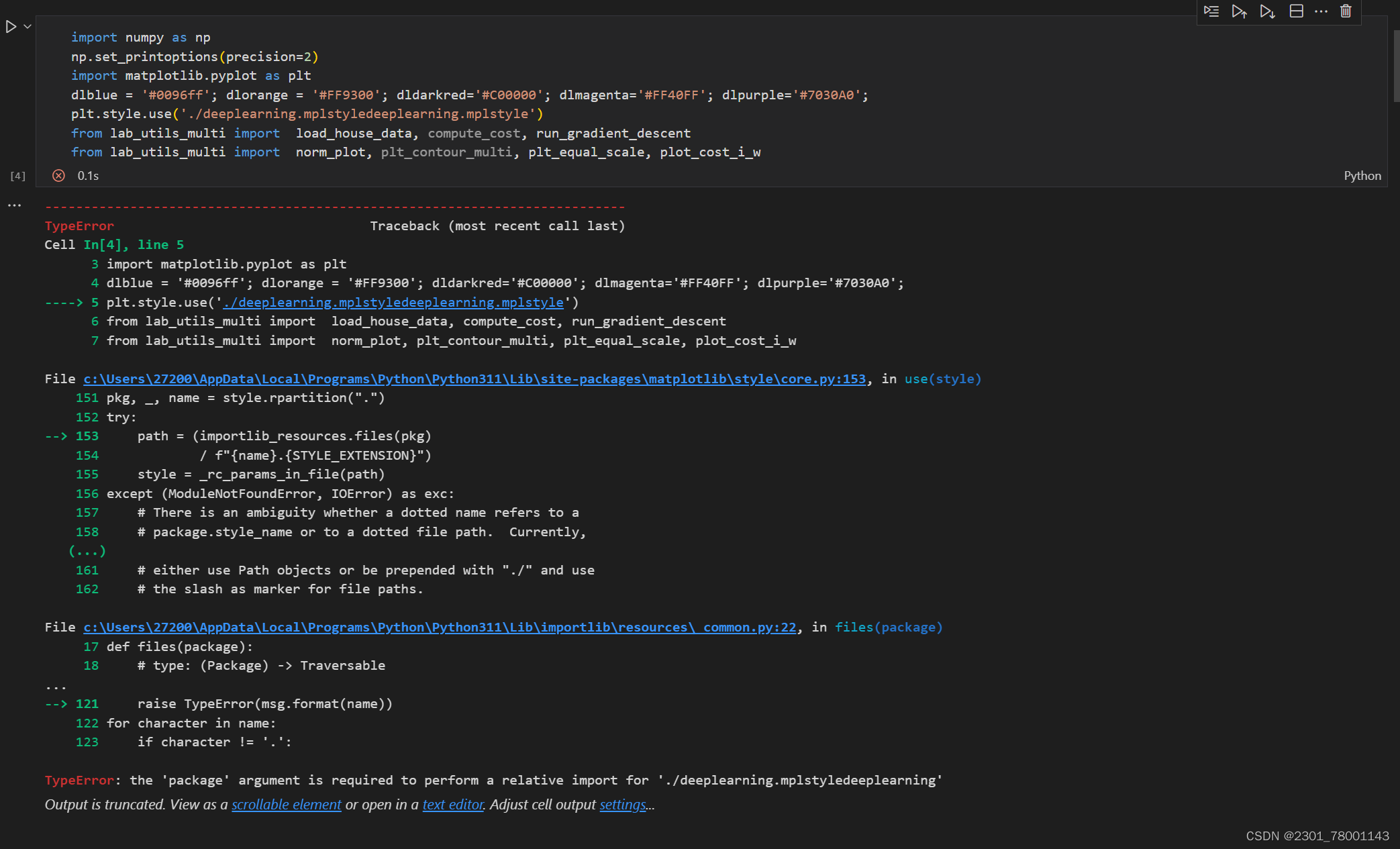 关于吴恩达机器学习课程C1_W2_Lab03的报错_python_2301_78001143-AI编程社区