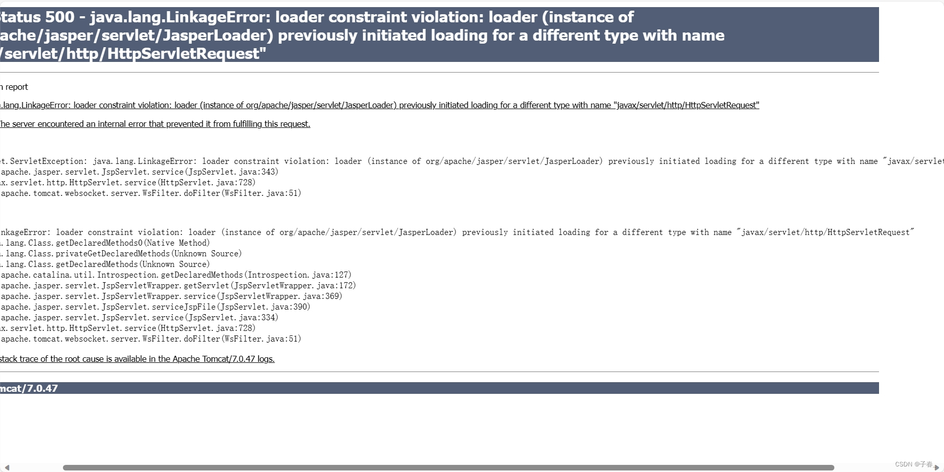 loader constraint violation Java的类加载过程中出现了加载器约束冲突-CSDN博客