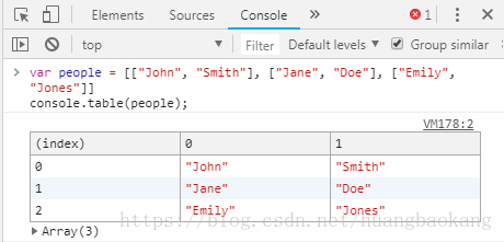 console.table详解-CSDN博客