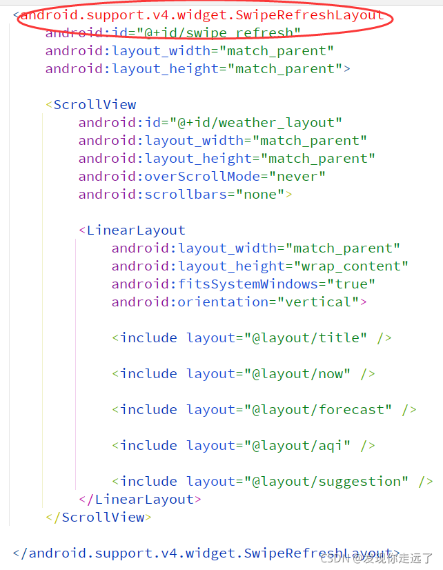 安卓学习专栏——安卓报错android.support.v4.widget.SwipeRefreshLayout飘红_android.support.v4.widget ...