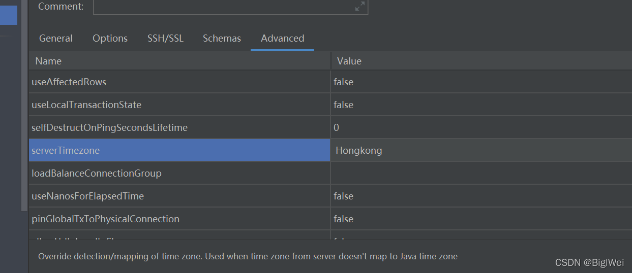 在idea上使用Database功能提示Server returns invalid timezone. Go to ‘Advanced‘ tab and set ...