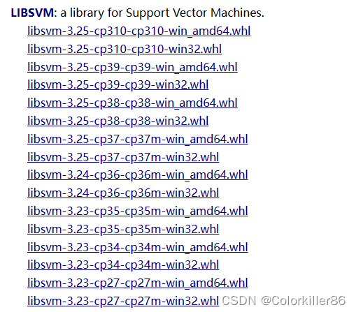 在Anoconda的虚拟Python环境中用Libsvm_conda安装libsvm-CSDN博客