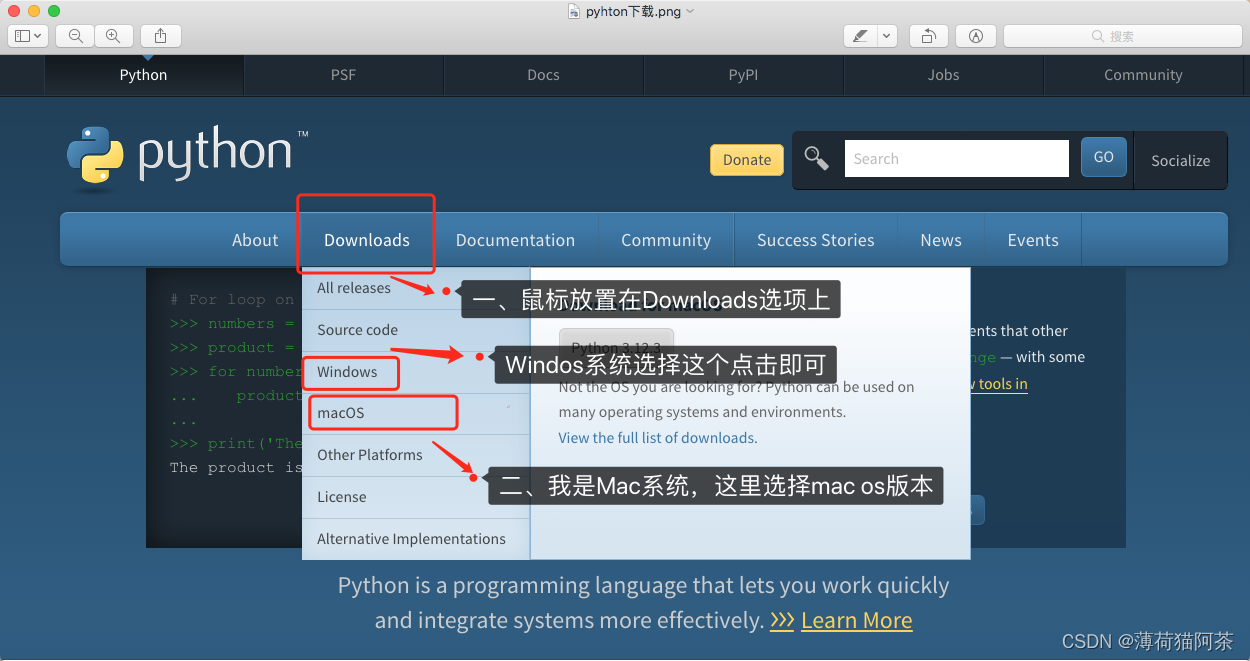Python下载及安装(稍后我会完善并出windos版本教程) 「长期更新python简单入门到适用」python Dos 安装 Csdn博客