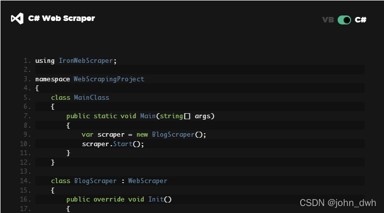爬虫：Iron WebScraper 2022 for NET_ironweb-CSDN博客