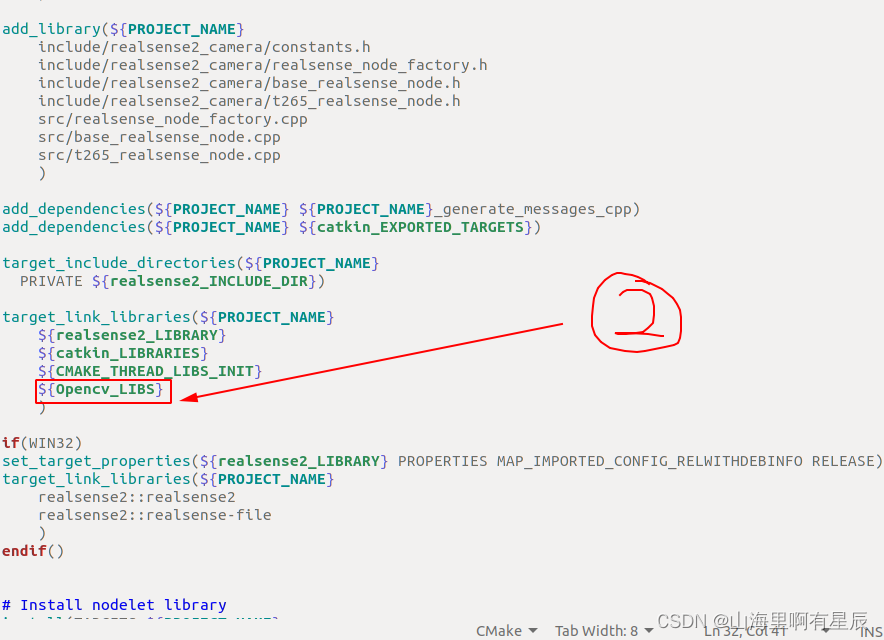 realsenseD400系列使用realense-ros出现“symbol lookup error ... undefined symbol: _ZN2cv3M “解决方法(这个问题在我 ...